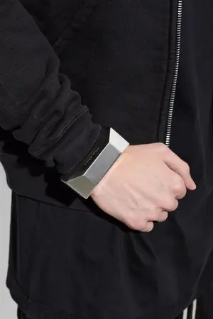 Rick Owens Bevelet’ Bracelet With Engraved Logo