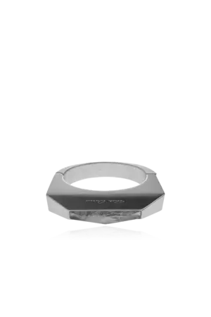 Rick Owens Bracelet With A Crystal Pyramid - Silver