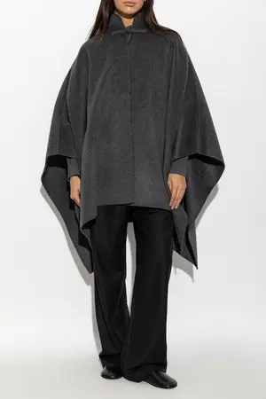 RÓHE Wool Poncho With Turtleneck