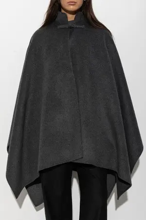 RÓHE Wool Poncho With Turtleneck