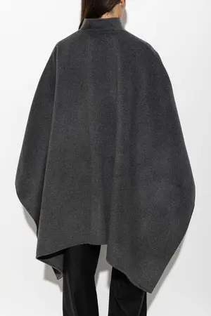 RÓHE Wool Poncho With Turtleneck