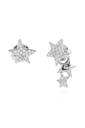 Zadig&Voltaire Earrings With Shimmering Crystals - Silver