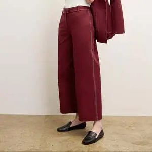 M.M.LAFLEUR Abby Jean Contrast Stitch Eco Better Than Denim:: Berry Jam - One-color