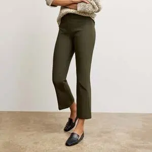M.M.LAFLEUR Kick Flare Foster Pant Eco Powerstretch:: Dark Olive - One-color