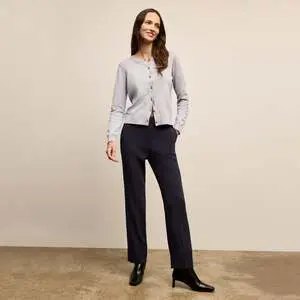 M.M.LAFLEUR Smith Straight Trouser Everyday Crepe With Topstitch:: Oxford - One-color