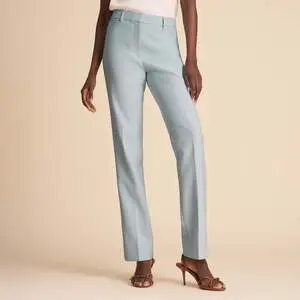 M.M.LAFLEUR Smith Straight Trouser Flex Suiting:: Ice Blue - One-color