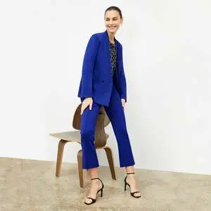M.M.LAFLEUR Janette Blazer Butter Ponte:: Electric Blue - One-color