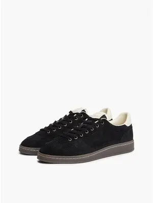 Tommy Hilfiger Suede Court Sneaker - Black