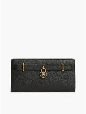 Tommy Hilfiger Pebbled Leather Long Bifold Wallet