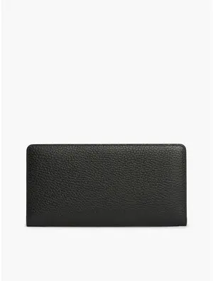 Tommy Hilfiger Pebbled Leather Long Bifold Wallet