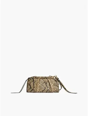 Tommy Hilfiger Embossed Leather Mini Crossbody - Snake