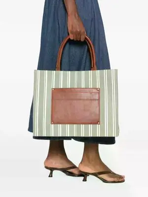 Maison123 Striped Cotton Tote Bag