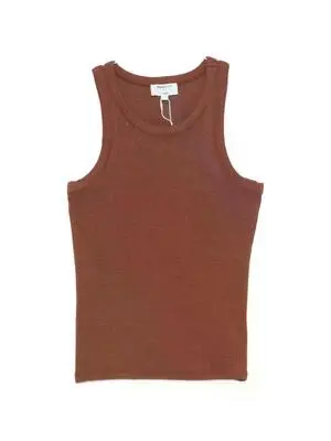 MAISON123 Leopold Ribbed-knit Tank Top - Brown
