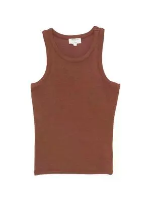 Maison123 Leopold Ribbed-knit Tank Top - Brown
