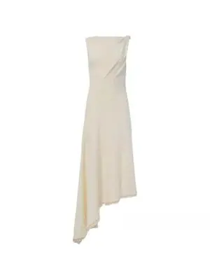 Monse Asymmetric Midi Dress - White