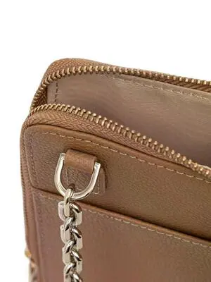 Patrizia Pepe Logo-plaque Calf Leather Phone Bag