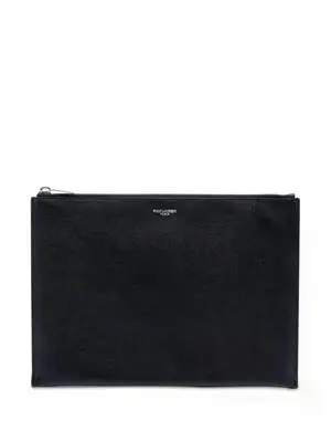 Saint Laurent 2018 Grain De Poudre Zip Clutch Bag - Black