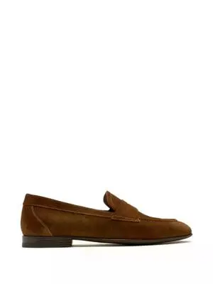 Magnanni Suede Loafers - Brown