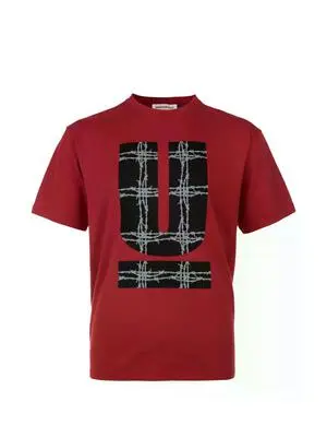 Undercover Barbed-wire-print T-shirt - Red