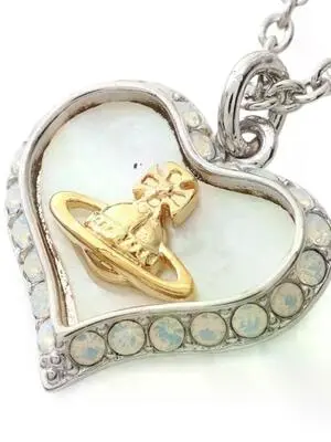 VIVIENNE WESTWOOD 2020s Petra Heart Necklace - Silver