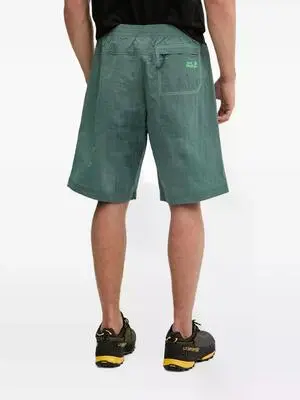 JACK WOLFSKIN Find The Wild Check-pattern Drawstring Shorts