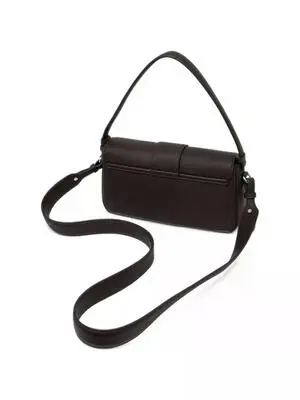 Armani Exchange Logo-plaque Pebbled Shoulder Bag