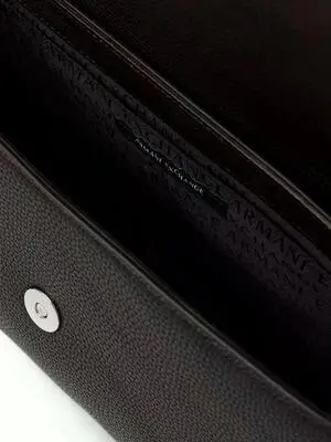 Armani Exchange Logo-plaque Pebbled Shoulder Bag