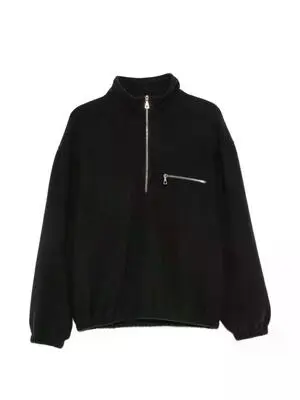 RIER Zipped-pocket High-neck Sweater - Black
