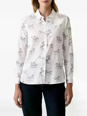 Barbour Horse-print Button-down Shirt