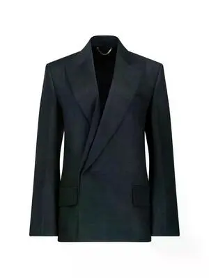 Victoria Beckham Olie Peak-lapel Blazer - Green