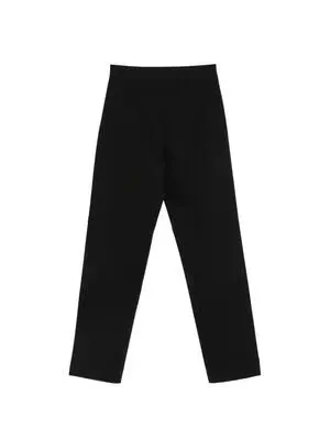 Alpha Studio Elasticated-waistband Trousers - Black
