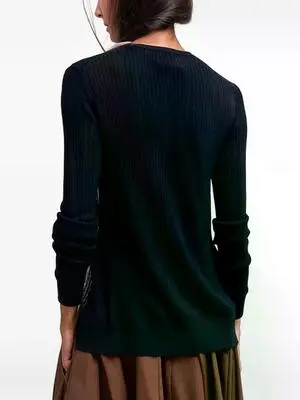 Tibi Ribbed-knit Cardigan