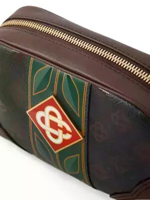 Casablanca Dark Monogram Crossbody Bag