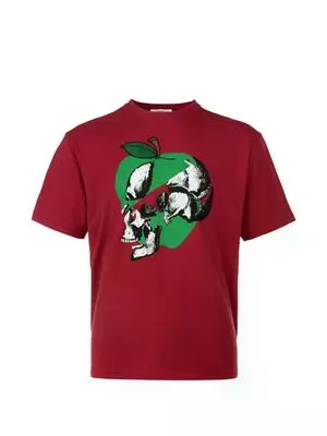 Undercover Apple Skull-print T-shirt - Red