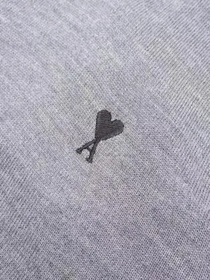 AMI Paris De Coeur Short-sleeve Cardigan
