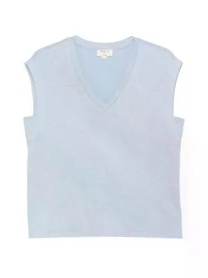 Maison123 Lyna V-neck T-shirt - Blue
