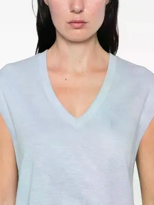 Maison123 Lyna V-neck T-shirt - Blue