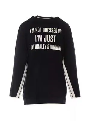 Elisabetta Franchi Logo Print Button-up Cardigan - Black