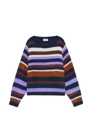 OTTOD'AME Striped-knit Sweater - Blue
