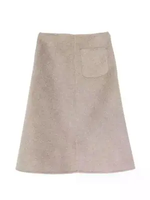 SUSANNE BOMMER Zip-fastening Midi Skirt - Neutrals