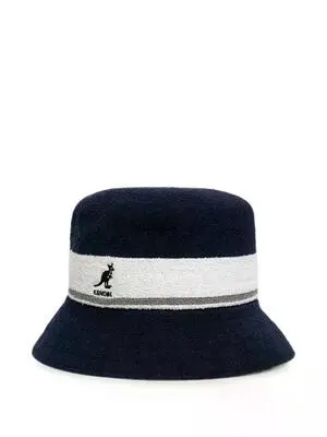 KANGOL Striped Bucket Hat - Blue