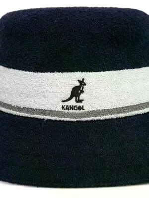 KANGOL Striped Terrycloth Bucket Hat - Blue