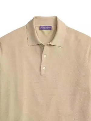 Ralph Lauren Purple Label Waffle-knit Polo Sweater - Neutrals