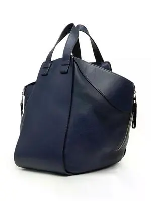 Loewe 2018 Medium Soft Grained Calfskin Hammock Bag Satchel - Blue