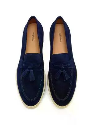 Magnanni Tassel Suede Loafers