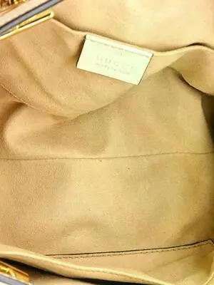 Gucci Padlock Chain Tote Bag - Brown