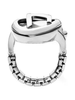 DIESEL® D-era Stainless Steel Ring Watch - Silver