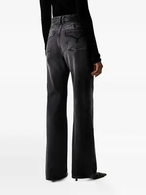 Patrizia Pepe Faded-effect Fly-motif Jeans