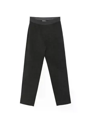 Alpha Studio Elasticated-waistband Trousers - Grey