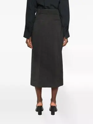 Alpha Studio Wrap-style Midi Skirt